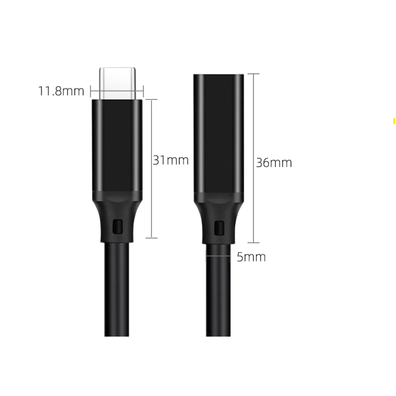 Rallonge Usb type C PD 1m 100W 5A - Letmeknow