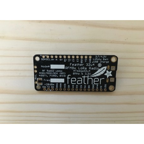 Adafruit Feather 32u4 LoRa 433 MHz - Letmeknow