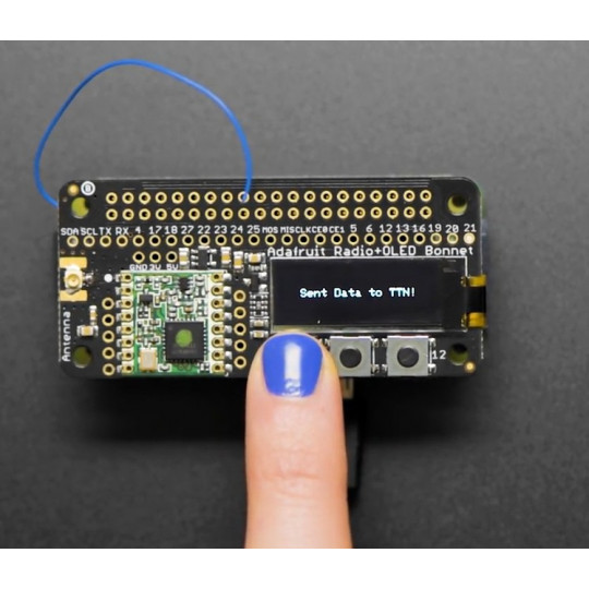 Adafruit Lora Radio Bonnet Avec Oled Letmeknow 