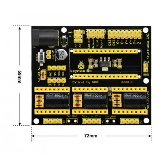 Kit shield cnc v4 3 driver a4988 arduino - Letmeknow