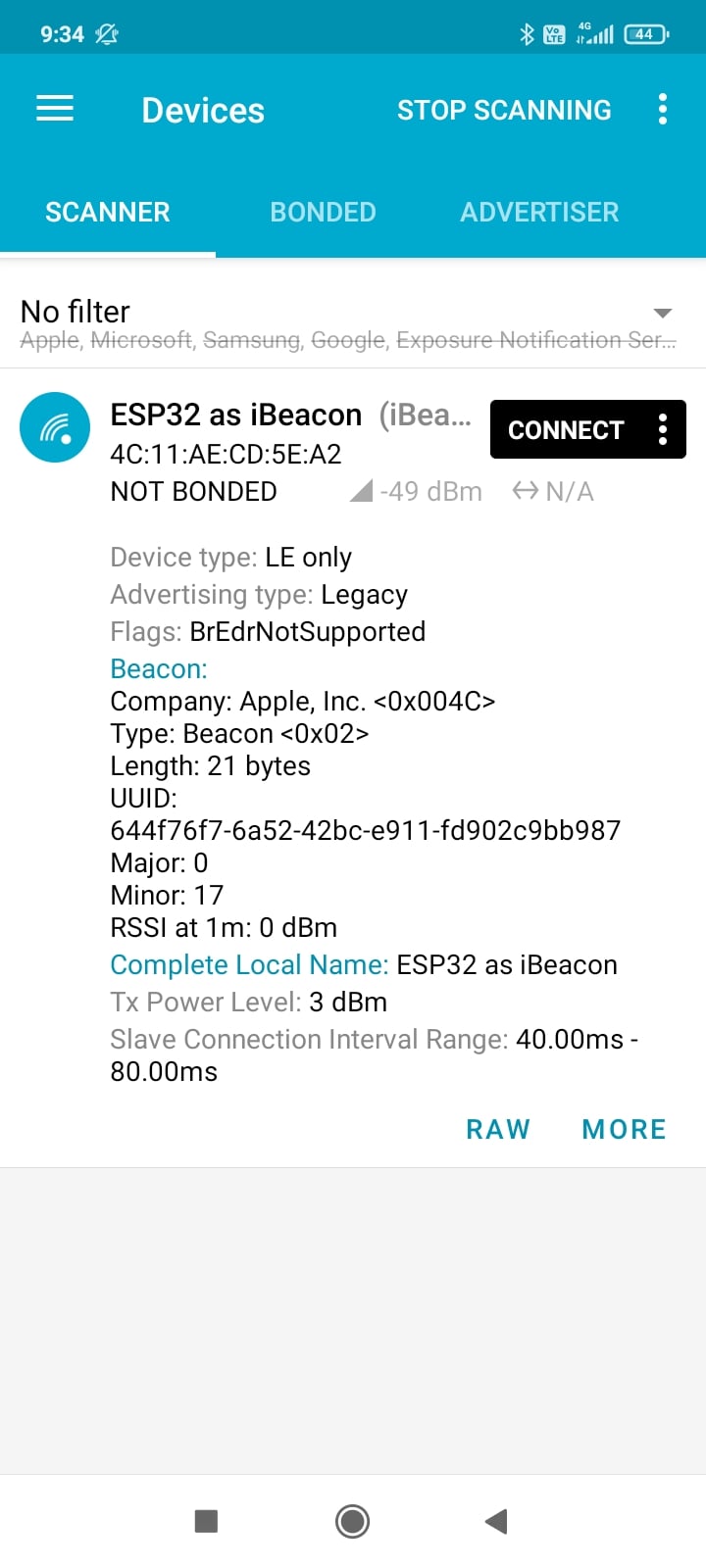 [Tuto] ESP32 comme ibeacon - Letmeknow