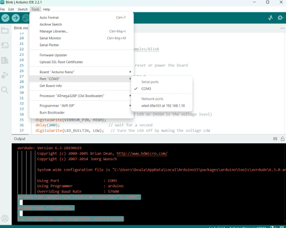 Patcher l'erreur avrdude: ser_open - Letmeknow