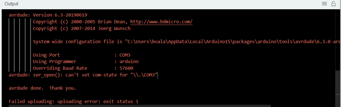 Patcher l'erreur avrdude: ser_open - Letmeknow